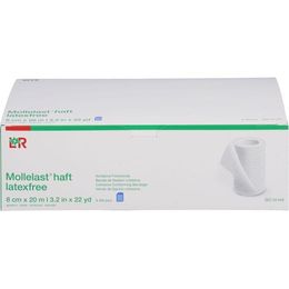 Lohmann & Rauscher Mollelast haft Binden latexfrei 8 cmx20 m blau 6 St
