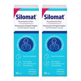 STADA Silomat Hustenstiller Pentoxyverin 19 mg/ml Tei Set (2x30ml) 2 St