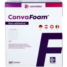Convafoam Schaumverband nicht-adhäsiv 5x5 cm 10 St
