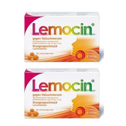 STADA Lemocin gegen Halsschmerzen Orangengeschmack Lut. Set (2x 24St) 2 St