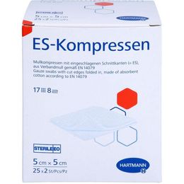 ES-KOMPRESSEN steril 5x5 cm 8fach 25X2 St