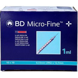ToRa Pharma Bd MICRO-FINE+ Insulinspr.1 ml U40 12,7 mm 100X1 ml