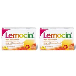 STADA Lemocin gegen Halsschmerzen Honig-u.Zitroneng.Lut. Set (2x 24St) 2 St