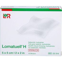 Lomatuell H Salbentüll 5x5 cm steril 10 St