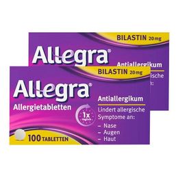 Allegra - schnell bei Heuschnupfen & ganzjährigen Allergien Set (2x 100St) 200 St