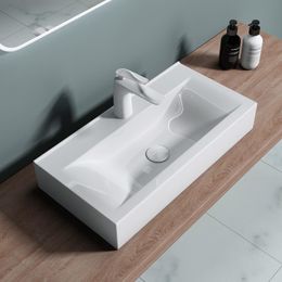 Aufsatzwaschbecken Waschbecken Waschschale aus Keramik BRL118G