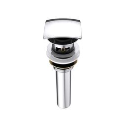 Design Automatik-Ablaufgarnitur Push-Open Pop-Up-Ventil Abfluss Chrom PU03