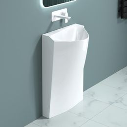 Standwaschbecken weiß aus Gussmarmor Stand Waschbecken Col37