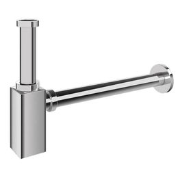 doporro Siphon Röhrensiphon Flaschensifon Messing verchromt Ablauf Abfluss Siphon06