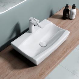 Kleines Aufsatzwaschbecken Waschbecken aus Keramik Waschtisch BR152b