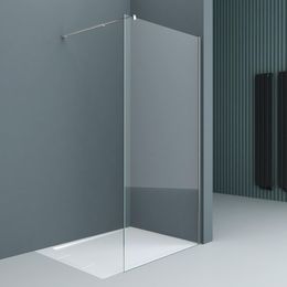 Walk In Dusche 10mm Duschwand ESG Glas Duschabtrennung BR02K-130cm-mmbr1