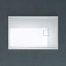 Superflache Gussmarmor Mineralguss Duschtasse Duschwanne G08-80x100
