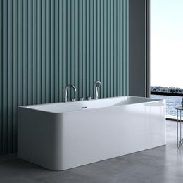 Freistehende Badewanne 170cm 180cm Armatur Acryl Wanne V601-180cm