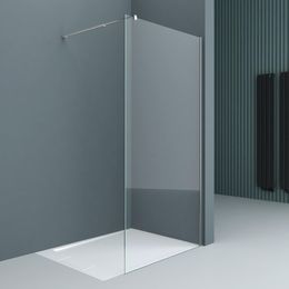 Walk In Dusche 10mm Duschwand ESG Glas Duschabtrennung BR02K-90cm-mmbr1