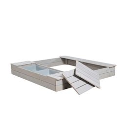 Roba Sandkasten grau Ma&szlig;e (cm): B: 120 H: 17,5 T: 125.0 Outdoorm&ouml;bel > Gartenm&ouml;bel > Gartenm&ouml;bel f&uuml;r Kinder &raquo; Garten und M&ouml;bel DE