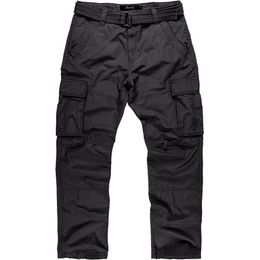 REPUBLIX Chino inkl. Gürtel JAY in Schwarz | Gr.: W40