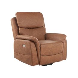 Beliani Fernsehsessel GLORIE in Braun - (W) 85 x (H) 82 x (L) 85 cm | Gr.: onesize