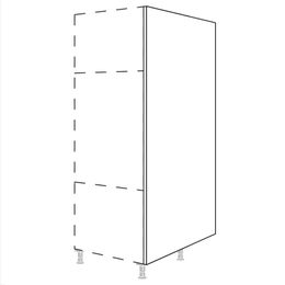 XL-Raumwange in Korpush&ouml;he f&uuml;r Nobilia Hochschrank in XL-H&ouml;he 2 (2160 mm) | HWKR10-2X | 10 mm stark | Tiefe 250 - 1166 mm