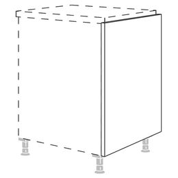 XL-Raumwange in Korpush&ouml;he f&uuml;r Nobilia Unterschrank in XL-H&ouml;he (792 mm) | UWKR50-X | 50 mm stark | Tiefe 250 - 1166 mm