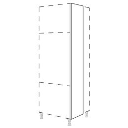 XL-Zwischenwange in Korpush&ouml;he f&uuml;r Nobilia Hochschrank in XL-H&ouml;he 3 (2232 mm) | HWZ16-3X | 16 mm stark | Tiefe 372 mm