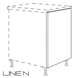 XL-Abschlusswange in Korpush&ouml;he f&uuml;r Nobilia LINE N Unterschrank in XL-H&ouml;he (792 mm) | NUWK10-X | 10 mm stark | Tiefe 598 mm