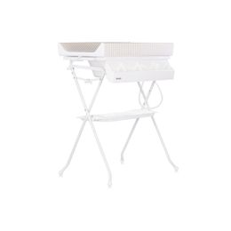 Chipolino Babywanne Wickeltisch 2 in 1 Aqua Zubeh&ouml;rfach klappbar St&auml;nder Stopfen beige