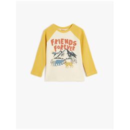 KOTON T-shirt in Ekru | Gr.: 0-12 Monate