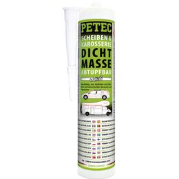 Scheiben- & Karosseriedichtmasse Kartusche abtupfbar wei&szlig; Petec 310ml