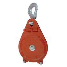Seilrolle GRANIT, mit aufklappbarem Seitenblech, Seil-&Oslash; (mm): 16, Rollen-&Oslash; (mm): 176, Nutzlast: zul. Zugkraft 64 kN
