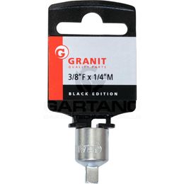 3/8" Reduzieradapter, 3/8"F x 1/4"M GRANIT BLACK EDITION