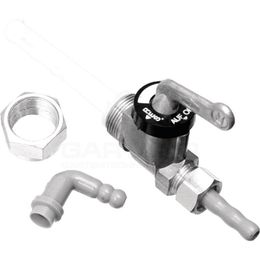 Kraftstoffhahn GRANIT Universal, mit Adapter 90&deg;, Schlauch-&Oslash; (mm): 6, Gewinde: M16 x 1 LH