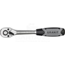 3/8" Umschaltknarre, 72 Zahn GRANIT BLACK EDITION, 195 mm