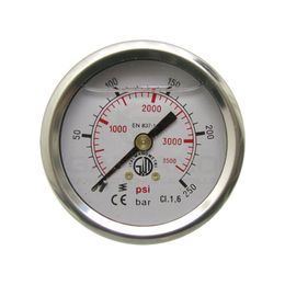 Manometer GRANIT, Gewinde: 1/4&rdquo; AG, Anschluss hinten, Geh&auml;use-&Oslash; (mm): 50