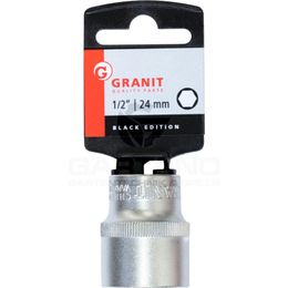 1/2" Stecknuss, 24 mm GRANIT BLACK EDITION