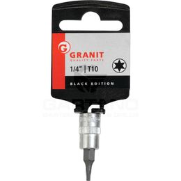 1/4" Bit-Stecknuss TX, T10 GRANIT BLACK EDITION