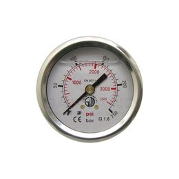 Manometer GRANIT, Gewinde: 1/8&rdquo; AG, Anschluss hinten, Geh&auml;use-&Oslash; (mm): 40