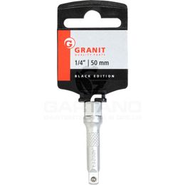 1/4" Verl&auml;ngerung, mit Antriebssechskant GRANIT BLACK EDITION, 50 mm