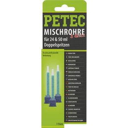 Mischrohr Petec f&uuml;r 24ml Doppelspritze 50ml Doppelkartusche 3 St&uuml;ck
