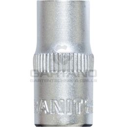 1/4" Stecknuss, 7 mm GRANIT BLACK EDITION, SW 7, ohne Bit, Abtrieb 1/4&ldquo;, L&auml;nge (mm) 25, Antrieb 1/4"