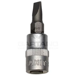 1/4" Bit-Stecknuss Schlitz, 6,5 mm GRANIT BLACK EDITION