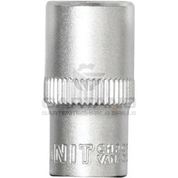 1/4" Stecknuss, 9 mm GRANIT BLACK EDITION, ohne Bit, L&auml;nge (mm) 25, Antrieb 1/4", SW 9, Abtrieb 1/4&ldquo;