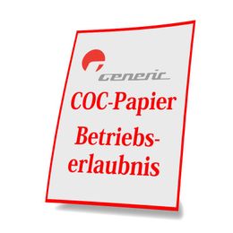 Anforderung Zweitschrift Betriebserlaubnis/COC-Papier f&uuml;r Generic Roller