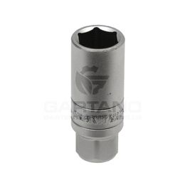 3/8" Z&uuml;ndkerzen-Stecknuss GRANIT BLACK EDITION, 18 mm, Antrieb 3/8", SW 18, ohne Bit, Abtrieb 3/8"