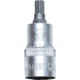 1/2" Bit-Stecknuss Innen6kant kurz 7mm GRANIT BLACK EDITION