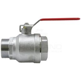 Messing Kugelhahn GRANIT, Anschluss (Zoll): 1 1/4", A (mm): 90, B (mm): 140, D (mm): 71, E (mm): 32, F (mm): 18, G (mm): 16