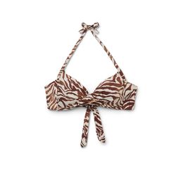 CALZEDONIA Bikini Top female Brown size 80B/75C/70D