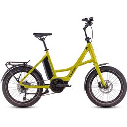 Cube Compact Hybrid 500 | Gr. One Size | Aluminium E-Kompaktrad Gelb