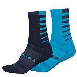 ENDURA Coolmax Stripe Socken (Doppelpack) L/XL