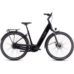 Cube Supreme Hybrid Comf. Pro 500 | Gr. 42 cm | Aluminium E-Citybike Schwarz