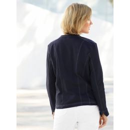 WITT Damen Shirtjacke mit Rei&szlig;verschluss, marine, Gr&ouml;&szlig;e 38